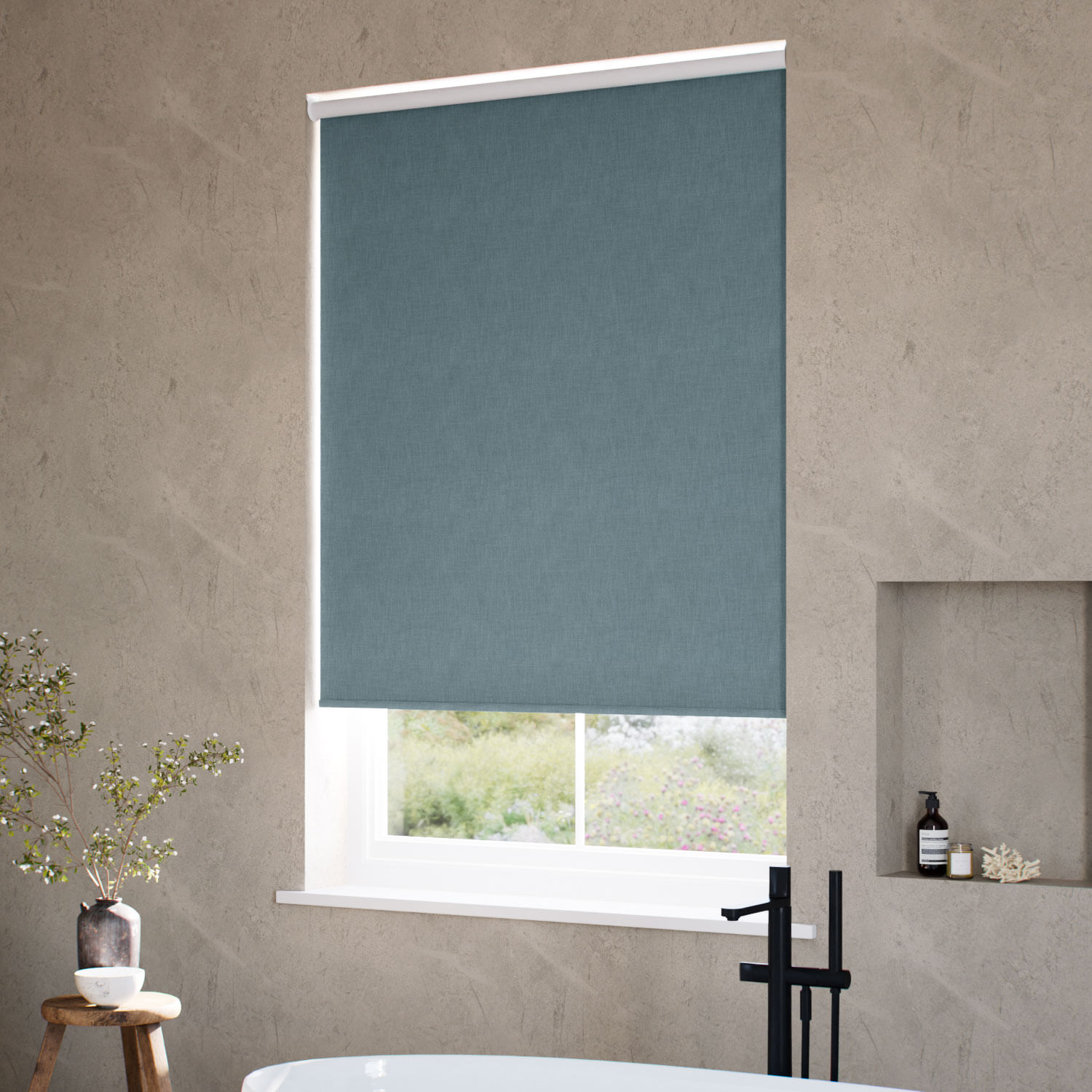 Choices Columbia Groenblauw - Tuiss Raamdecoratie